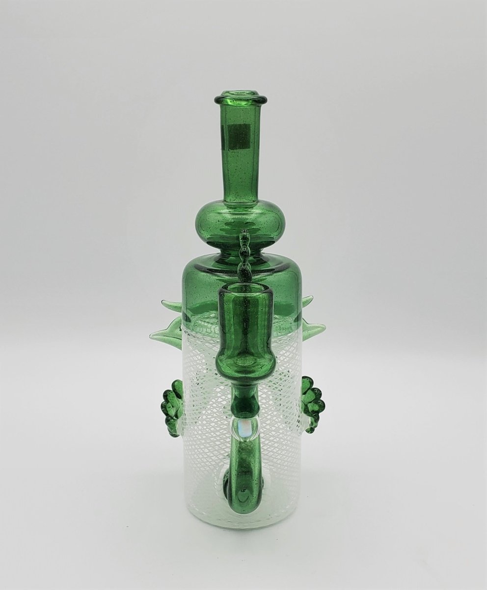 Cameron Reed glass 14mm Green Stardust Reticello – Goodiesheady